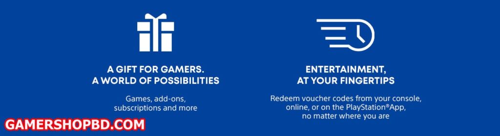 Buy PlayStation Store Gift Cards in Bangladesh | GamerShopBD